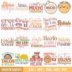 Latina Motivational Quotes Svg Bundle, Positive Quotes Svg, Latina Png ...
