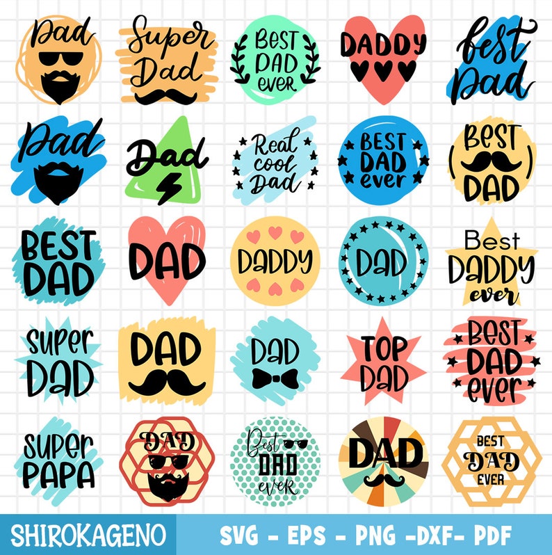 Big Fathers Day Keychain Bundle, Dad Svg, Best Dad, Daddy Svg, Happy ...