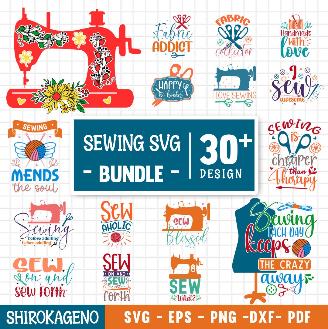 Sewing Svg Bundle, Sew Svg, Sewing Machine Svg, Sewing Room Svg ...