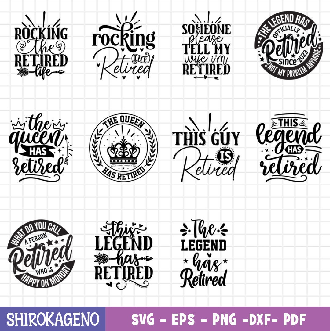 Retired Svg, Retirement Svg, Officially Retired Svg, Happy Retirement ...