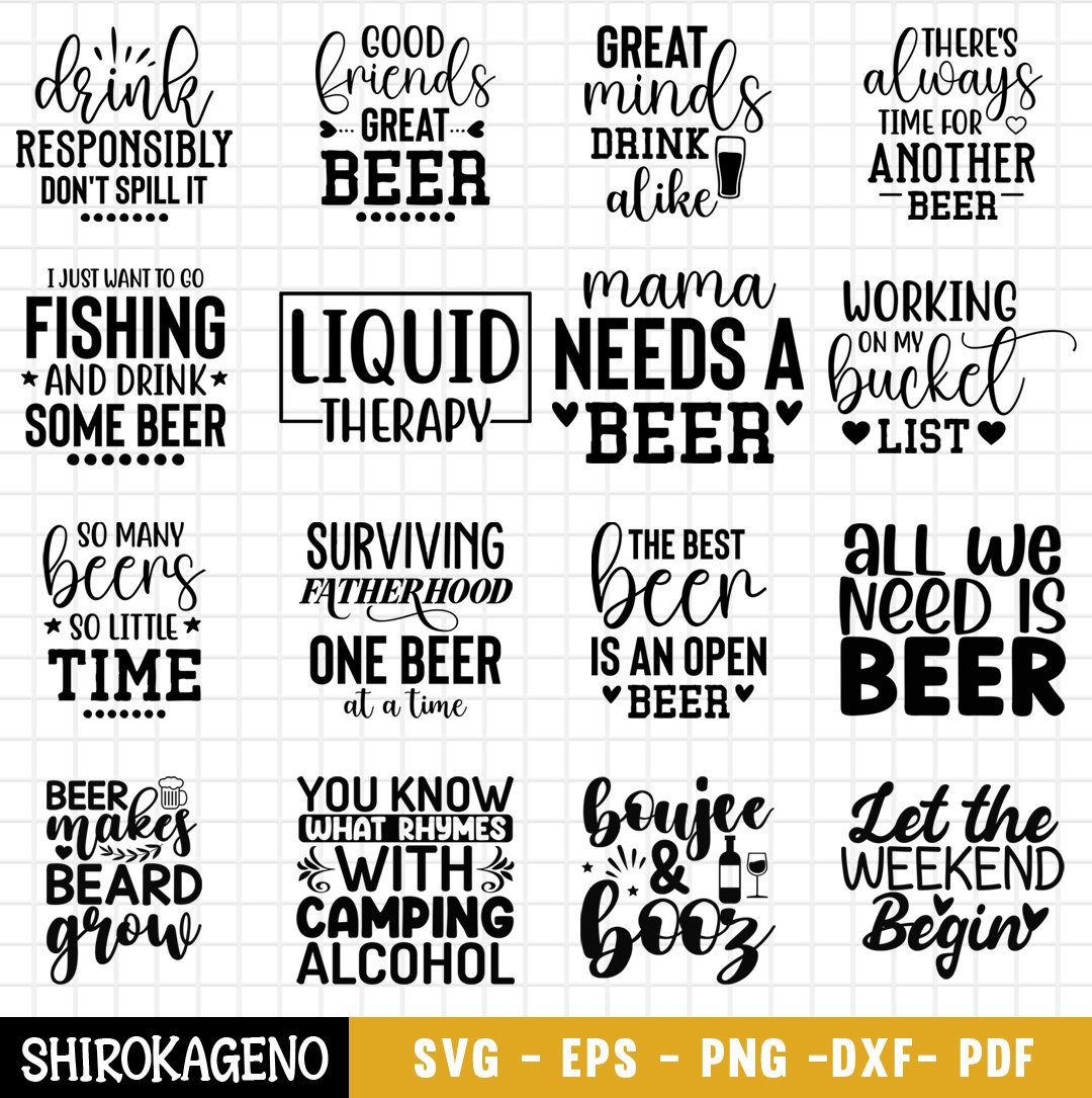 Alcohol Svg Bundle, Shot Glass Quotes Svg, Tequila Svg, Funny Drinking ...