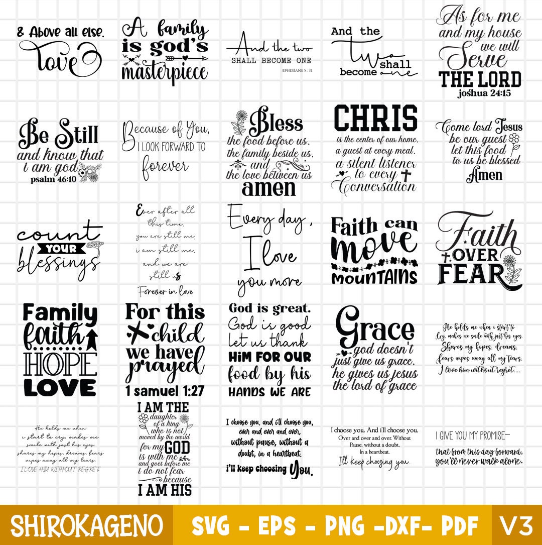 Farmhouse Christian Svg Bundle, Farmhouse Sign Svg, Faith Svg ...