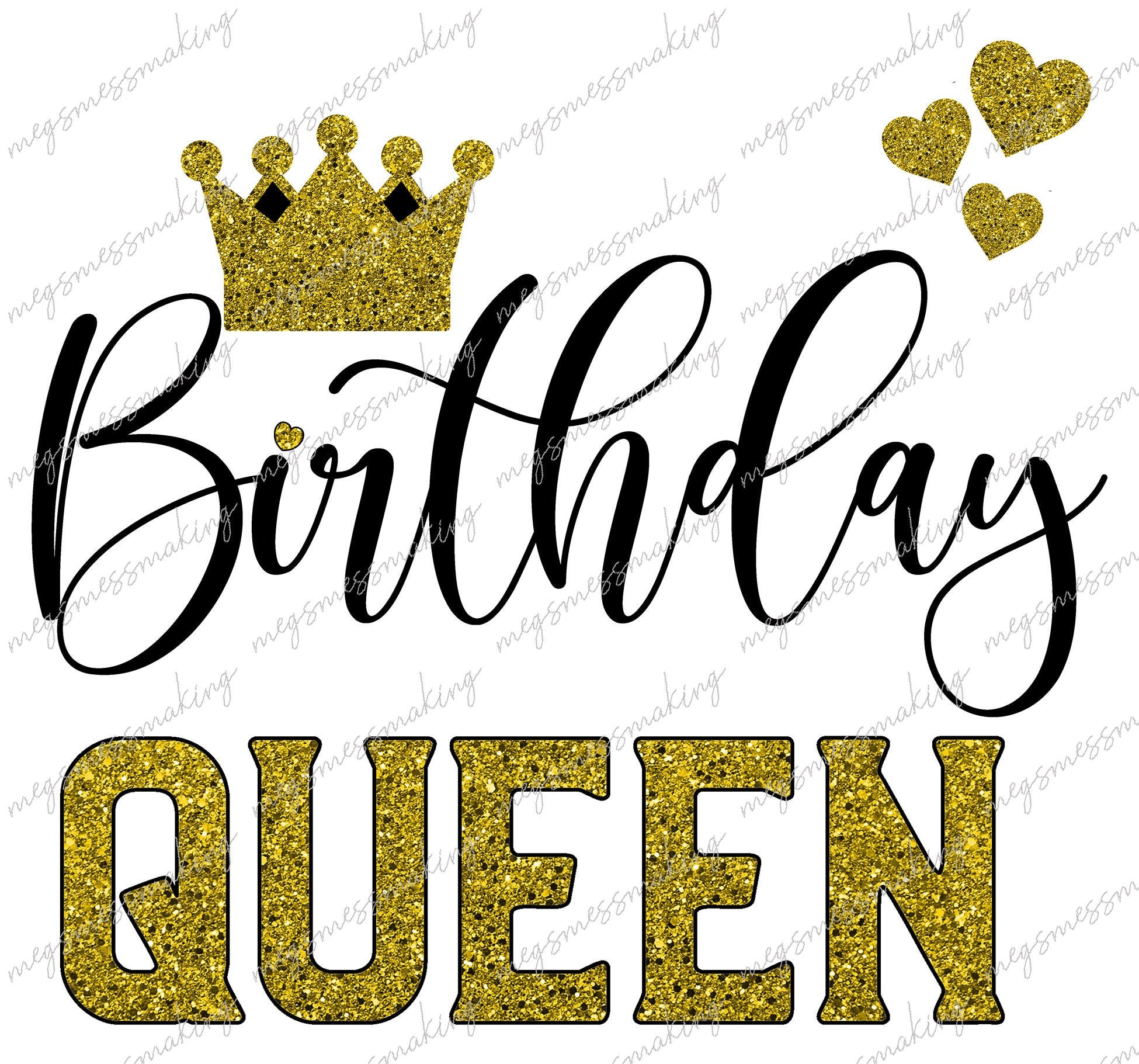 Birthday Queen- Happy Birthday- Birthday Shirts - Digital Image Instant ...