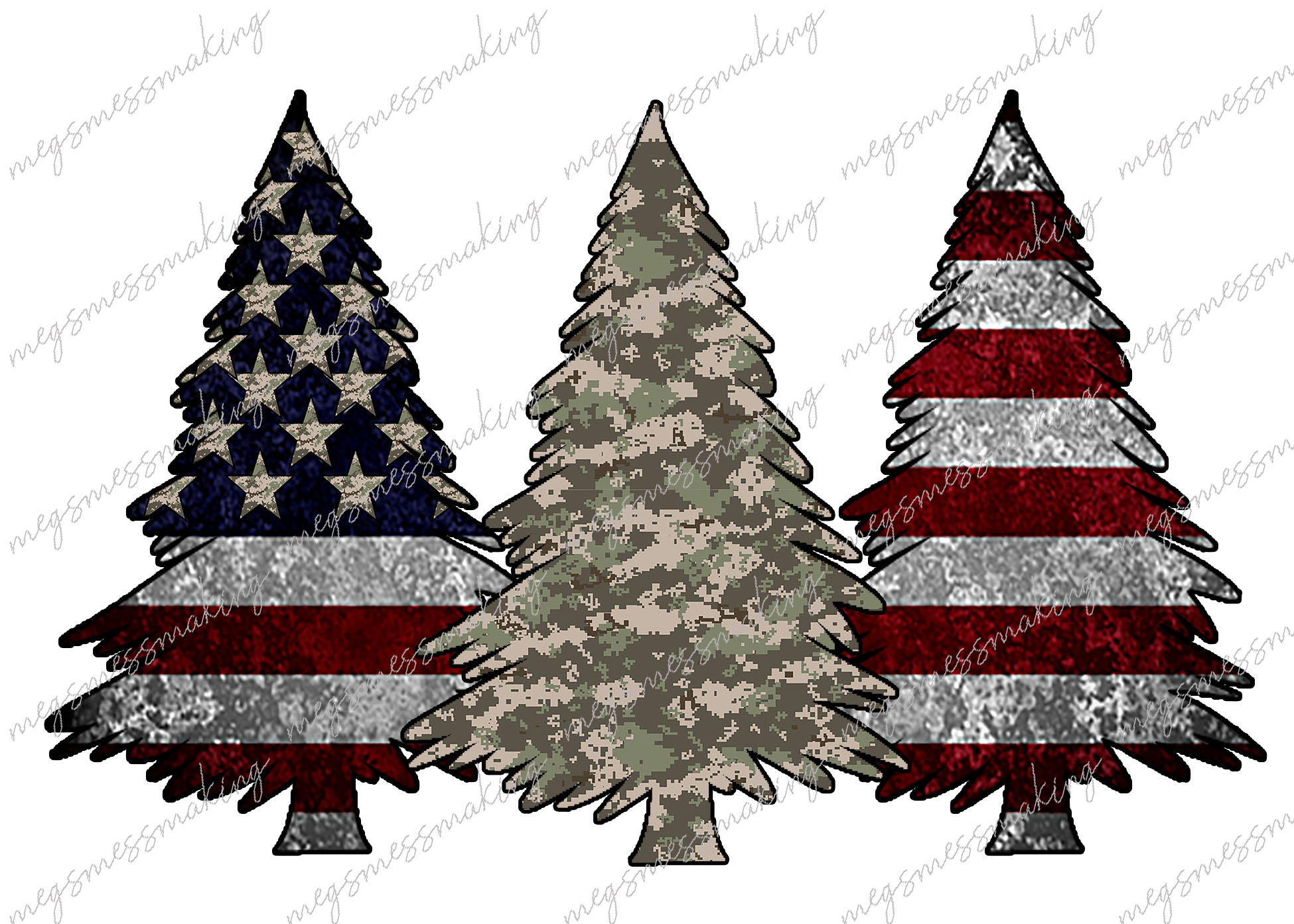 Army Christmas Tree Patriotic Soldier American Flag Home Military ...