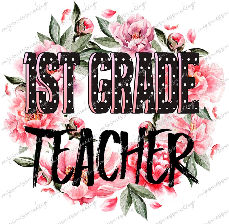 School- 1st First Grade Teacher- Appreciation- Teacher Gifts- Digital ...