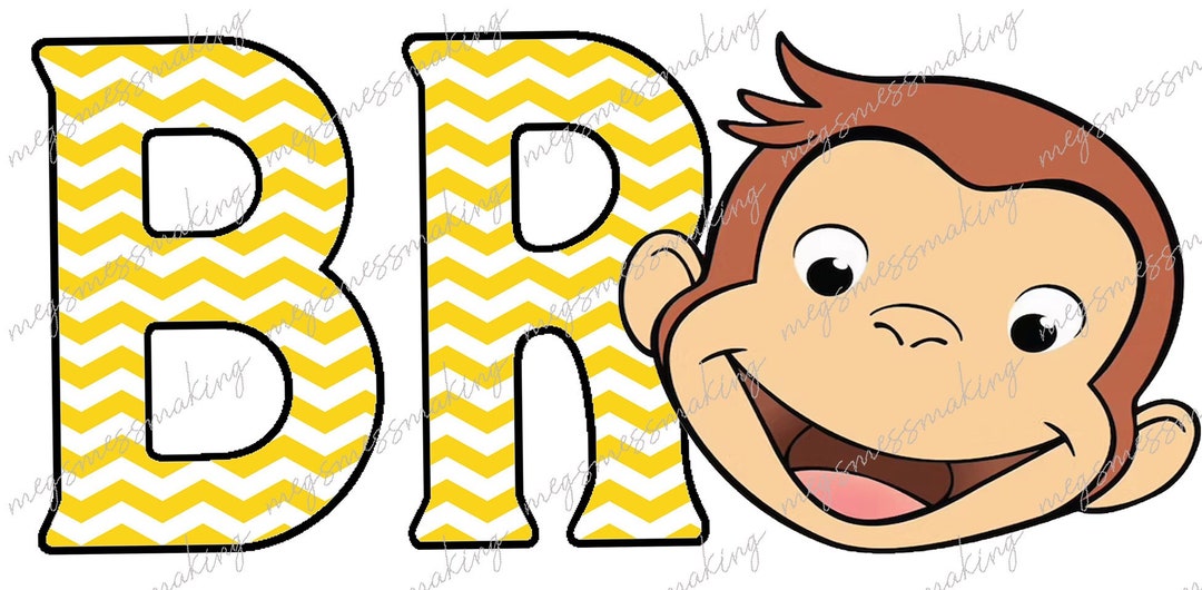 Birthday Shirts- Curious George- Brother- Bro- Digital Image Instant ...