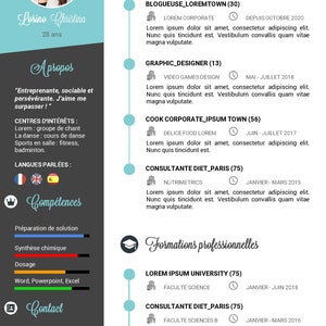 Resume Template / CV Template | Instant Digital Download | Professional ...