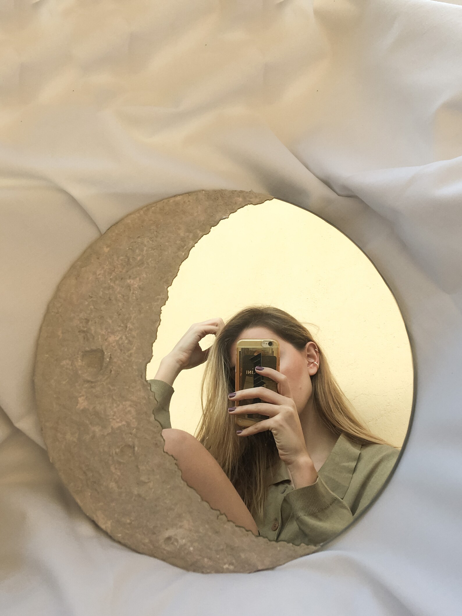 The Lunar Moon Mirror Handmade Celestial - Etsy