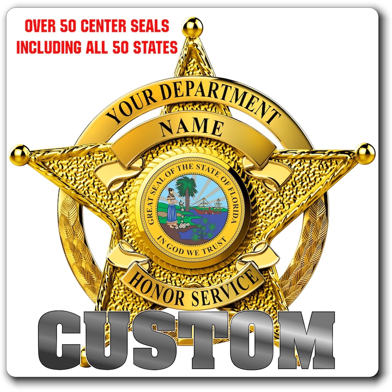 Custom Sheriff Badge - Etsy