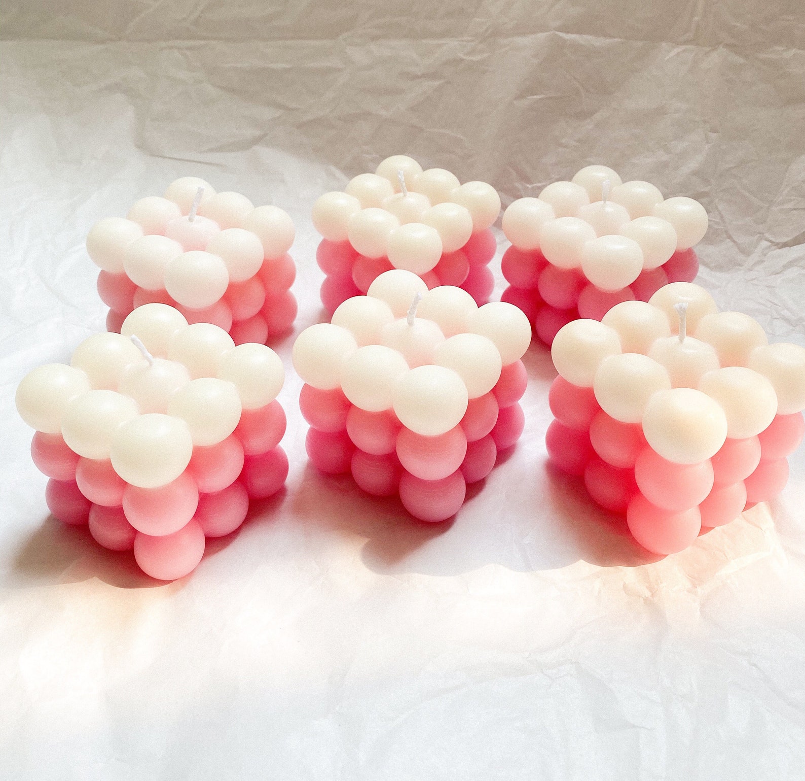 Bubble Cube Hand Poured Candle - Etsy