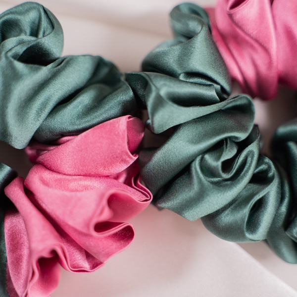 Silk Scrunchie - Etsy