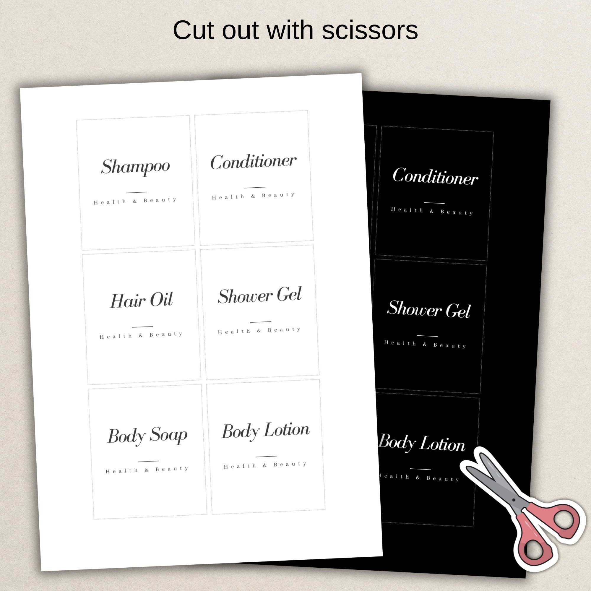 Printable Bundle Bathroom Organisation Labels | for Storage Jars ...