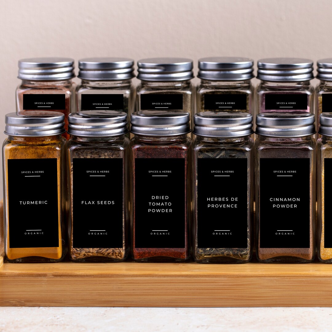 Printable Spices and Herbs Labels Organize Your Kitchen - Etsy