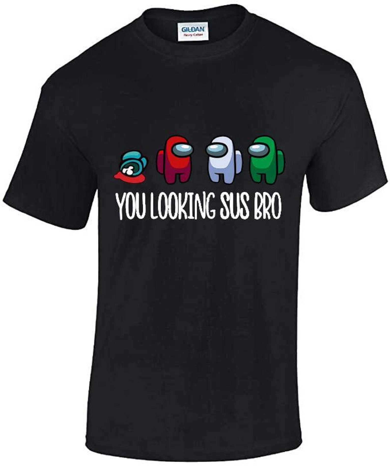 You Looking Sus Bro Adults Among Us T-shirt Tee Top Gaming | Etsy