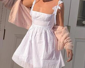 White Mini Prom Dress - Etsy