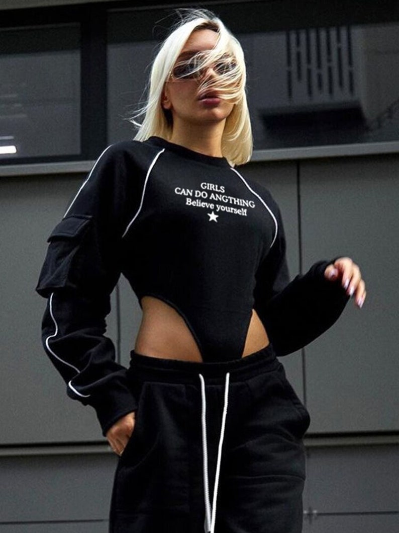 Rave Outfit Bodysuit Y2K Clothing Korean Fashion - Etsy