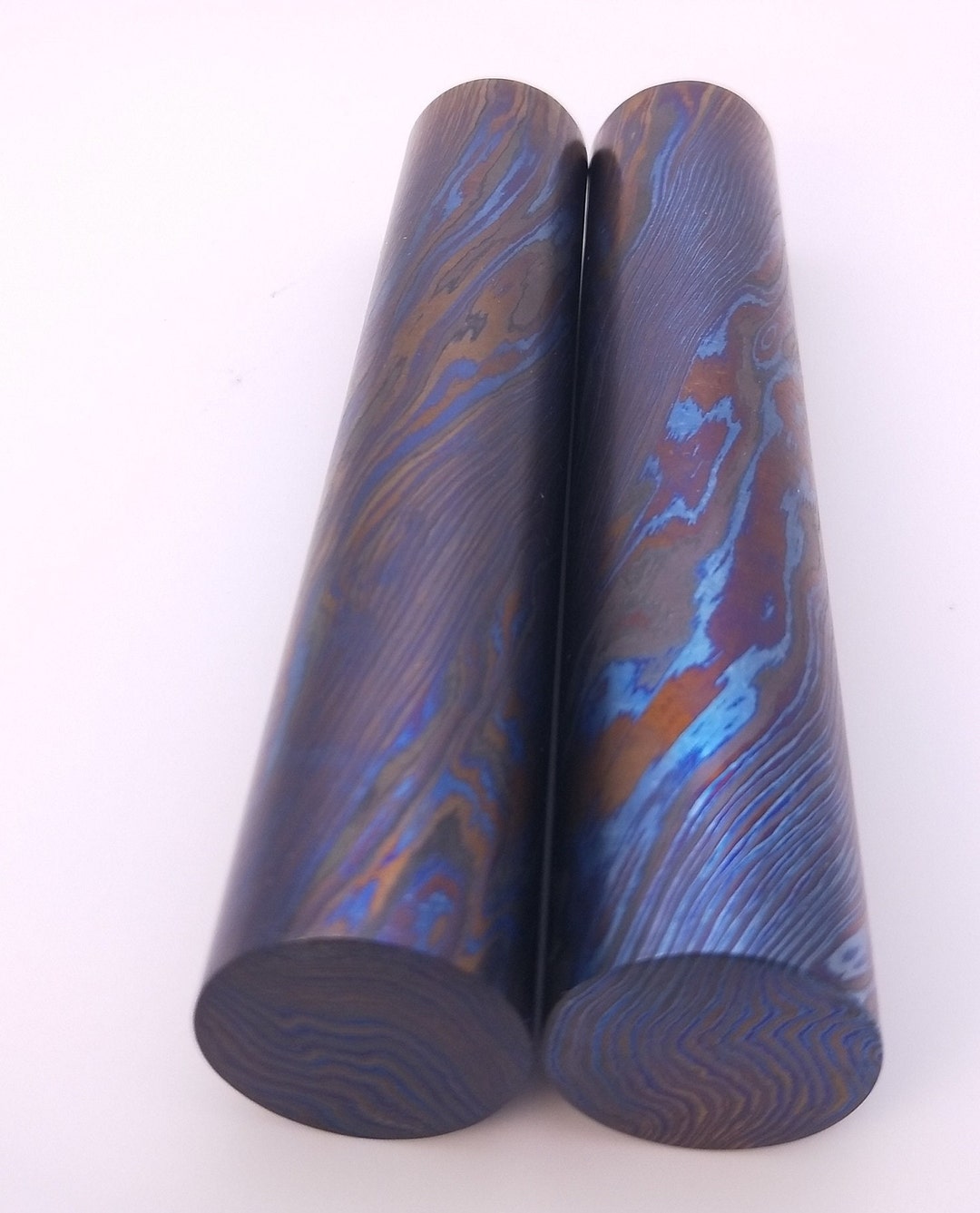 Mokume Tizr Rod, Tizrdamascus Rod, 4 Alloy, a Layer of Zr Embedded Into ...