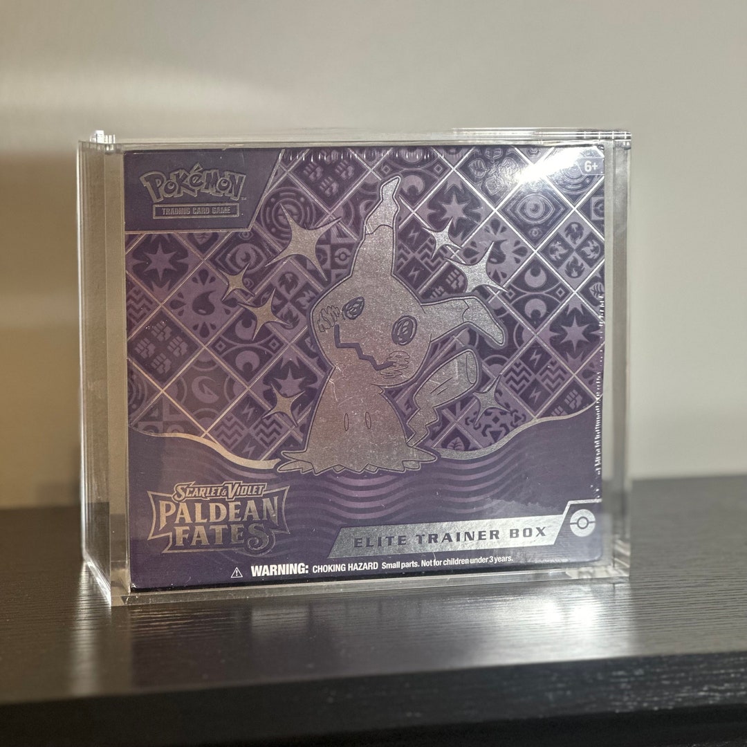 Acrylic Display Box for Pokemon Elite Trainer Box, Collector Booster ...
