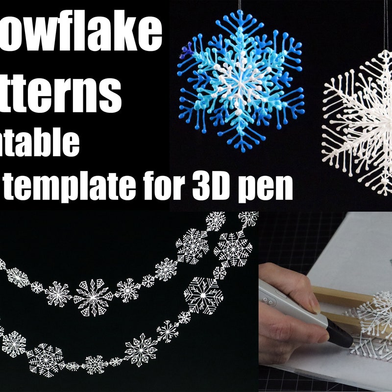 Animal Snowflake Templates - Etsy