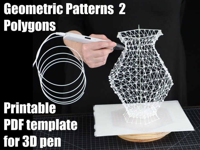 Geometric 3D Pen Templates (printable) Set 2 - Polygons - Etsy
