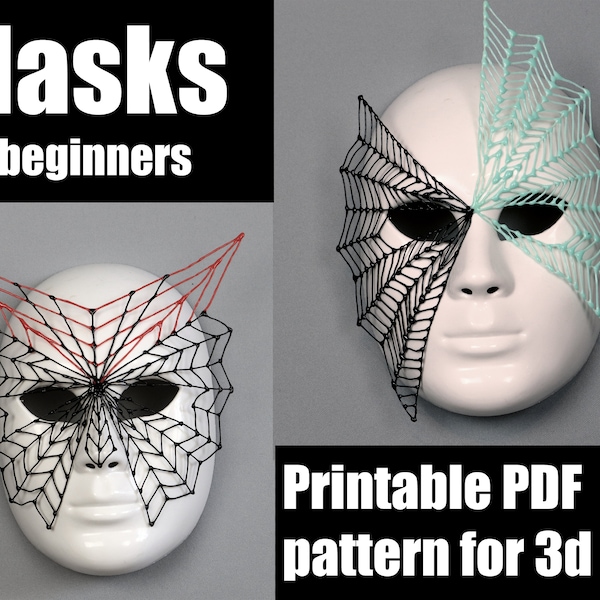 3d Face Masks With Painting - Etsy