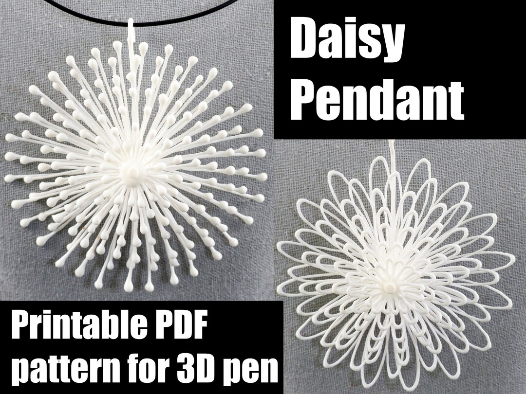 Daisy Necklace Pattern for 3d Pen - Etsy