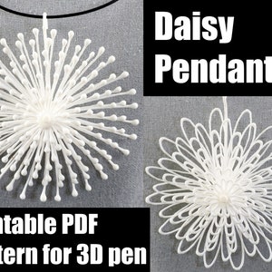 Daisy Necklace Pattern for 3d Pen - Etsy