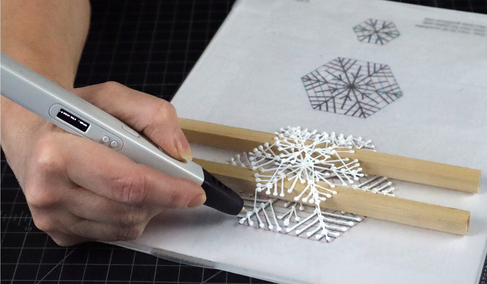 Snowflake Patterns - Printable Pdf Templates for 3d Pen - Etsy