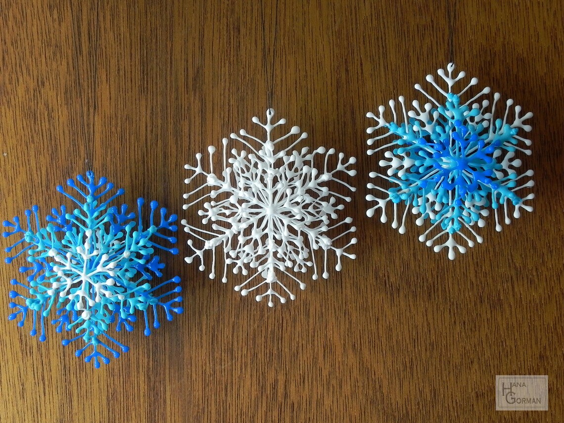 Snowflake Patterns - Printable Pdf Templates for 3d Pen - Etsy