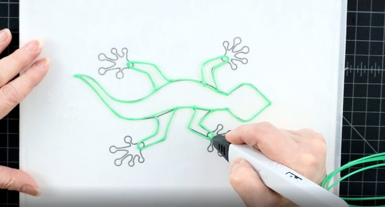 Beaded Lizard Printable PDF Template for 3d Pen - Etsy Canada