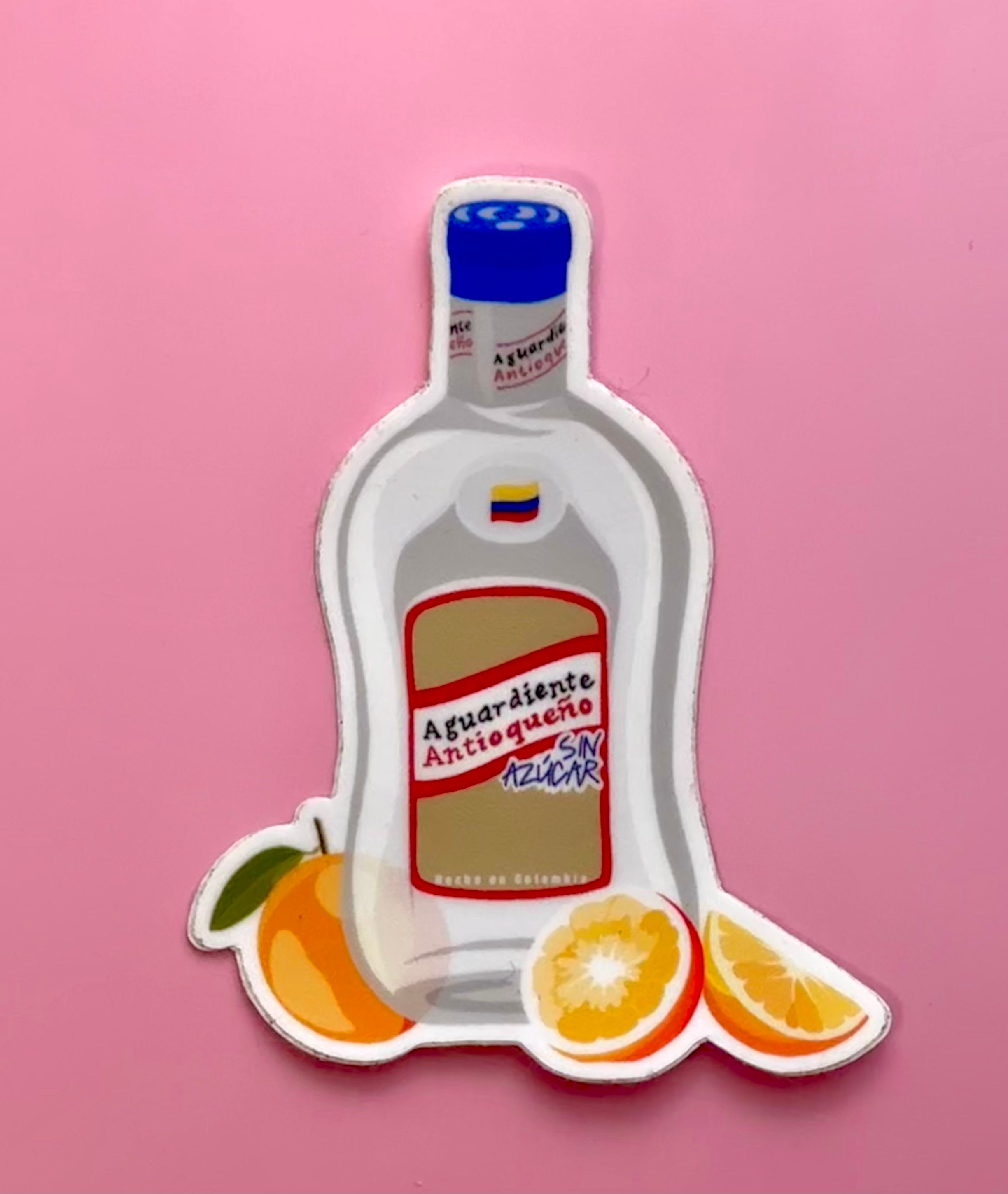 Aguardiente Gusto Bottle With Oranges Sticker - Etsy