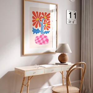 Groovy Wall Art, DIGITAL DOWNLOAD, Cool Posters, Groovy Flower, Trippy ...