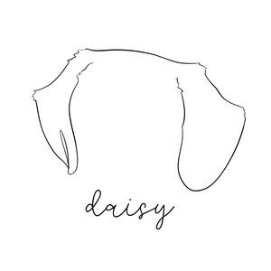 Dog Line Art, Pet Line Drawing, Custom Line Art, Single Line Drawing ...