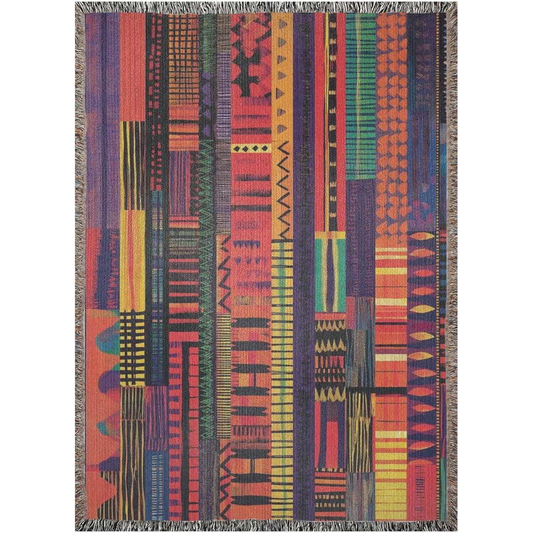 African Pattern Maasai Tribe Woven Blankets Tapestries - Unique Design ...