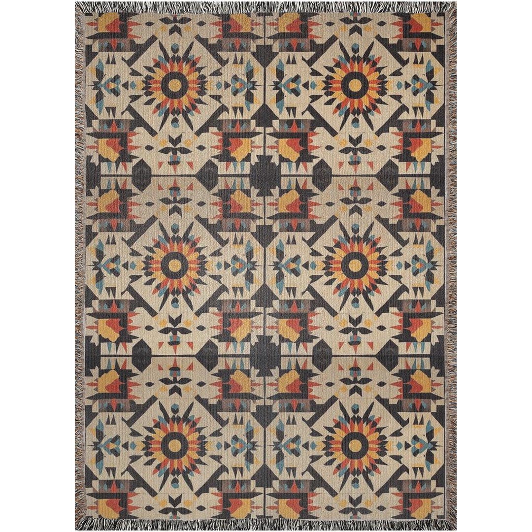 Woven Throw Blankets - Tapestry - Native American Traditional Design ...