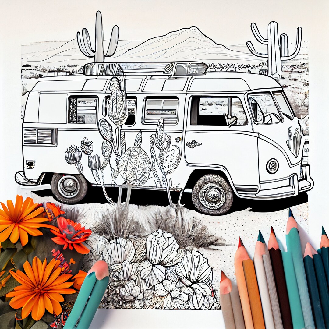 V Van Coloring Page