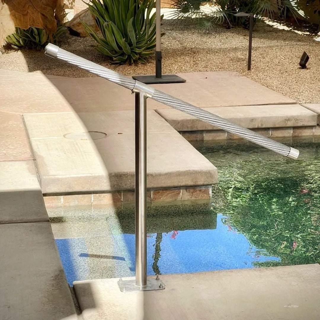 High-end Stainless Steel Pool Handrail, Pool Railing Single Post ...