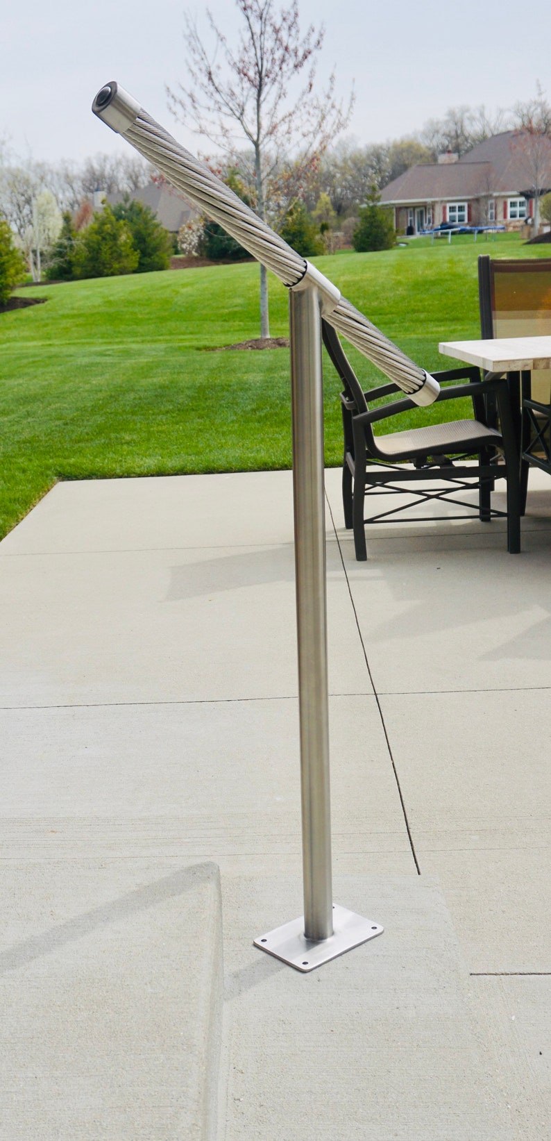 316 Stainless Step Handrail – Modern Single-post Stair Railing for 1–3 ...