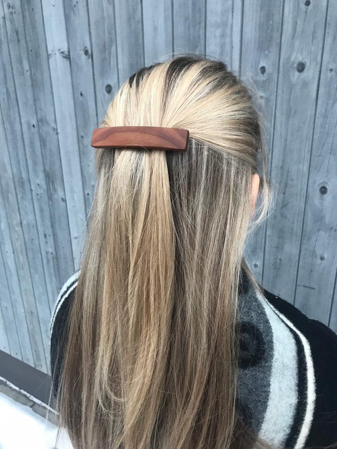 Reclaimed Thermo Wood Hair Clips. French Barrette Hair Claws. - Etsy