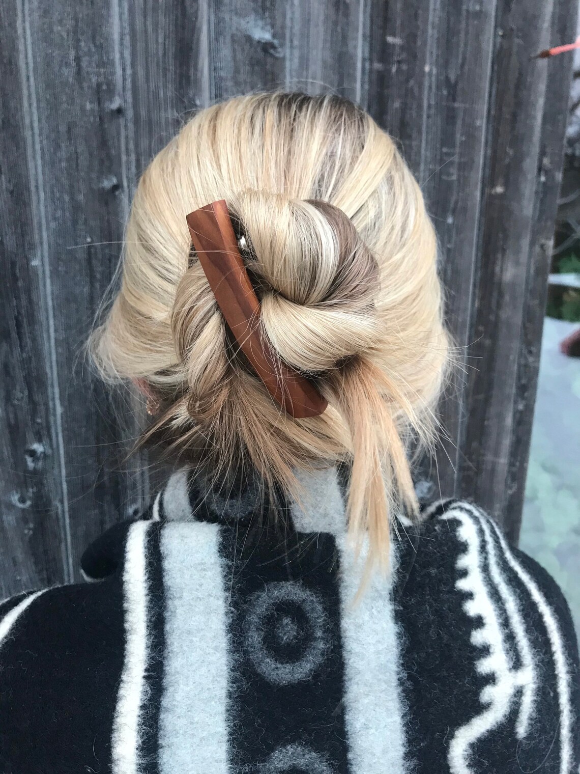 Reclaimed Thermo Wood Hair Clips. French Barrette Hair Claws. - Etsy
