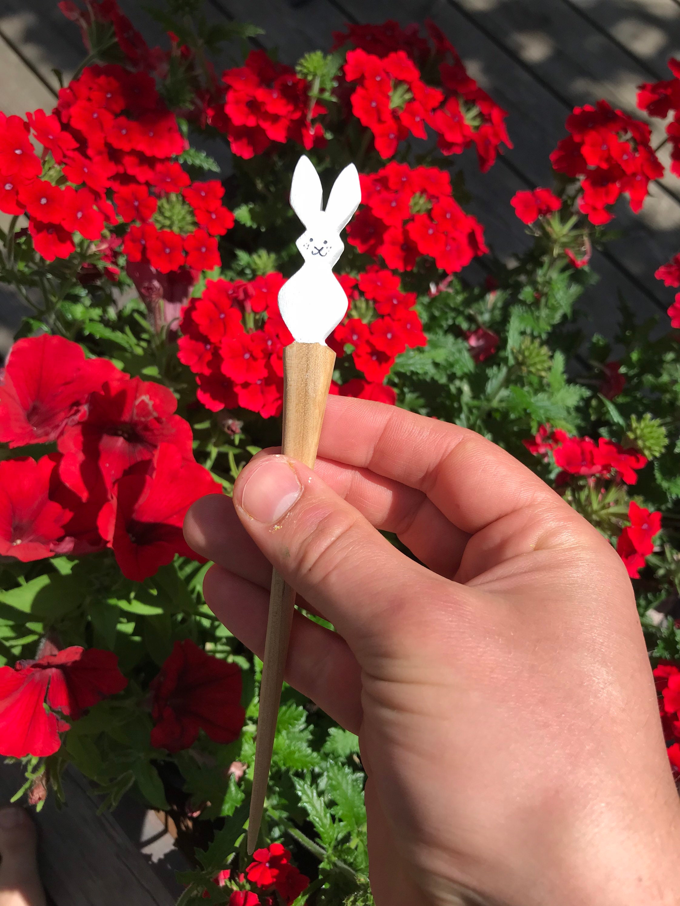 Bunny Hair Sticks. Wooden Rabbit Hair Pins Made From Birch - Etsy