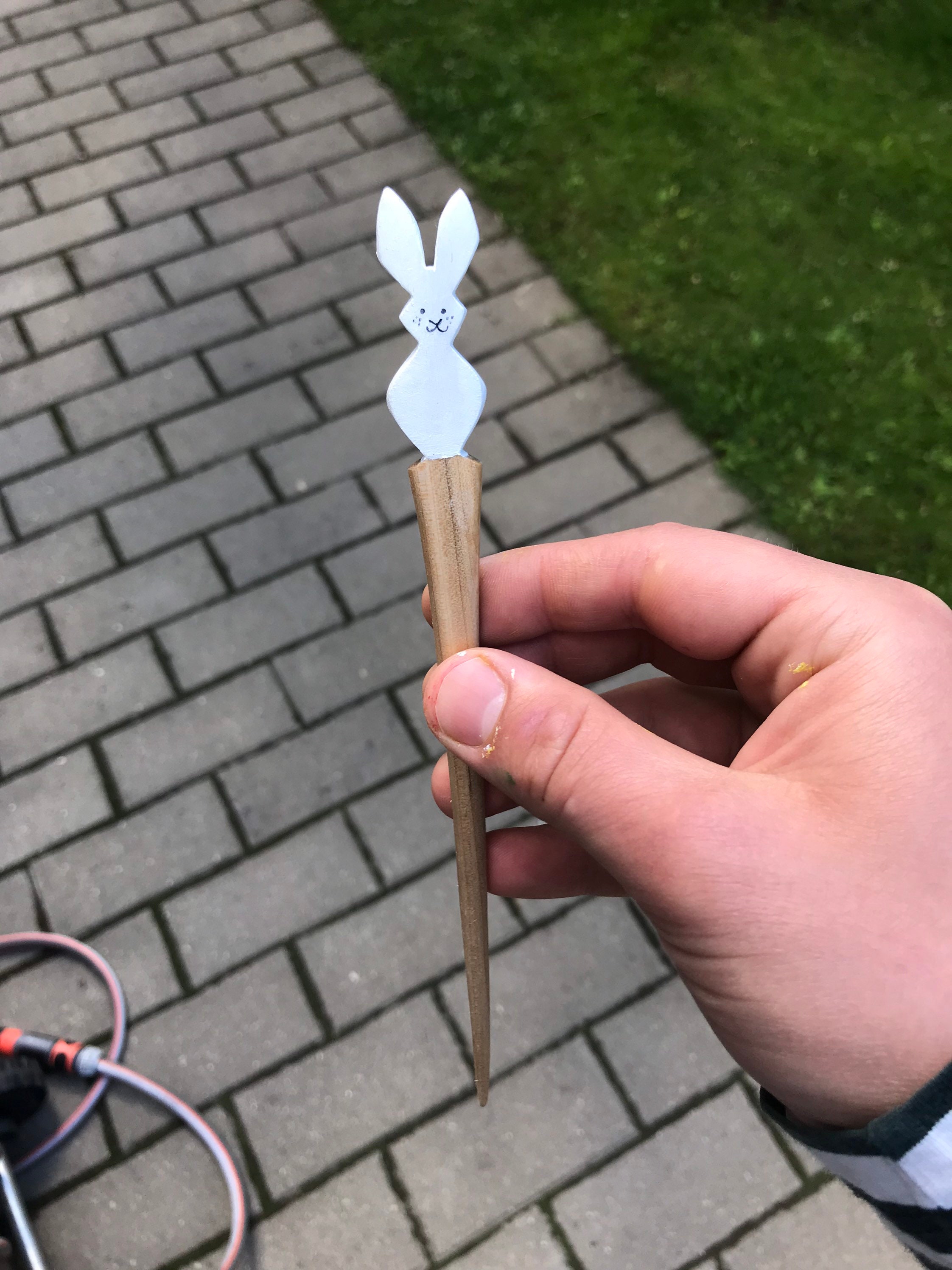 Bunny Hair Sticks. Wooden Rabbit Hair Pins Made From Birch - Etsy