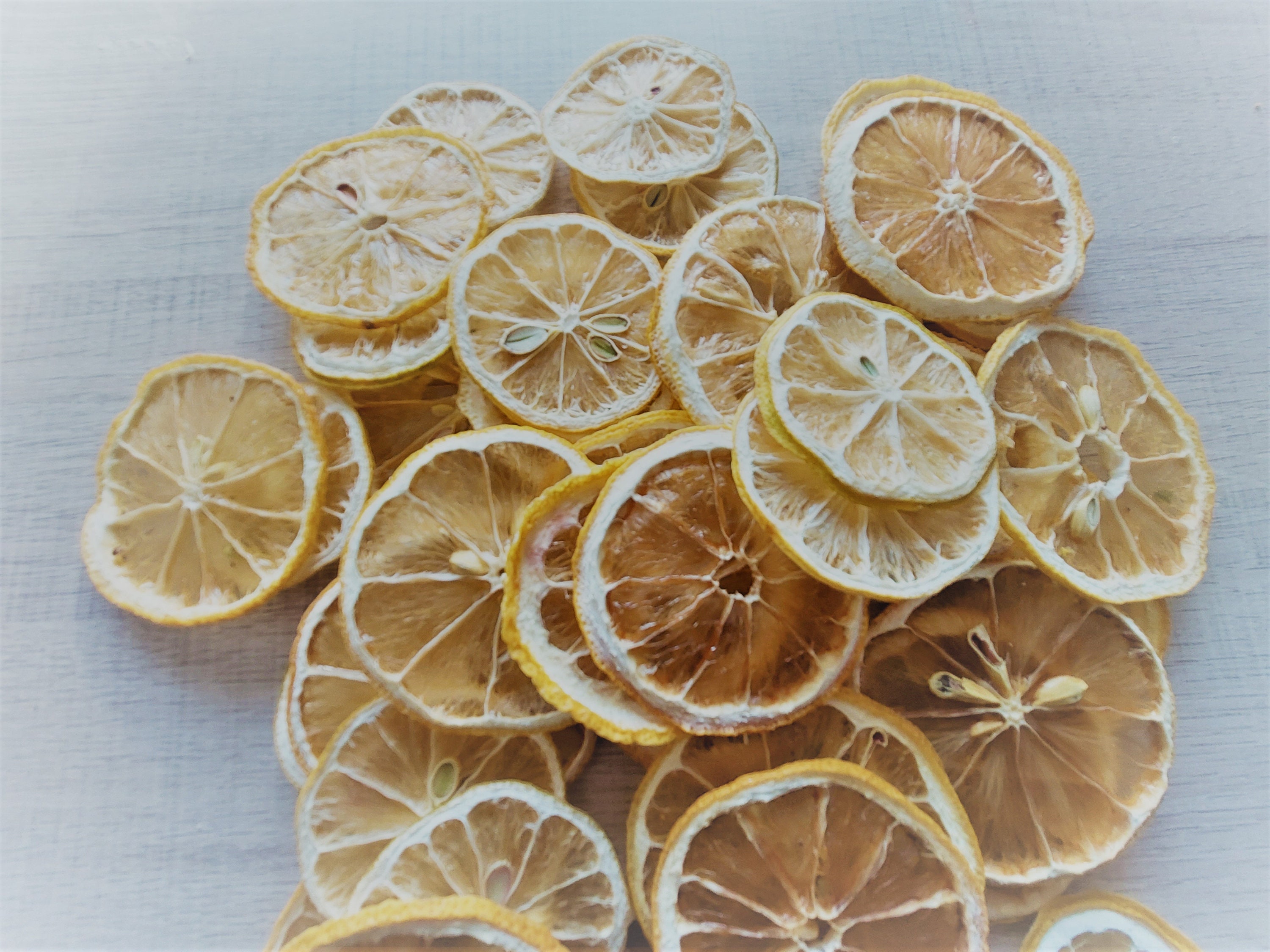 Dried Lemon Slices, Dried Natural Fruits, Dried Lemon for Warm Drinks ...