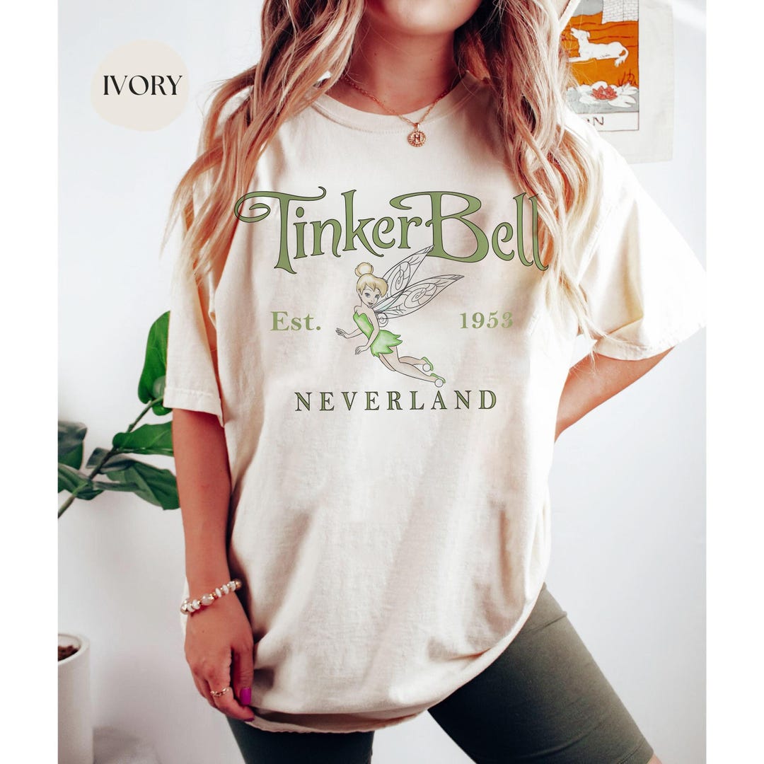 Vintage Disney Tinker Bell Comfort Colors Shirt, Tinkerbell 1953 ...