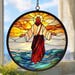 Jesus Christ Stained Glass Suncatcher: Christian Home Decor - Etsy