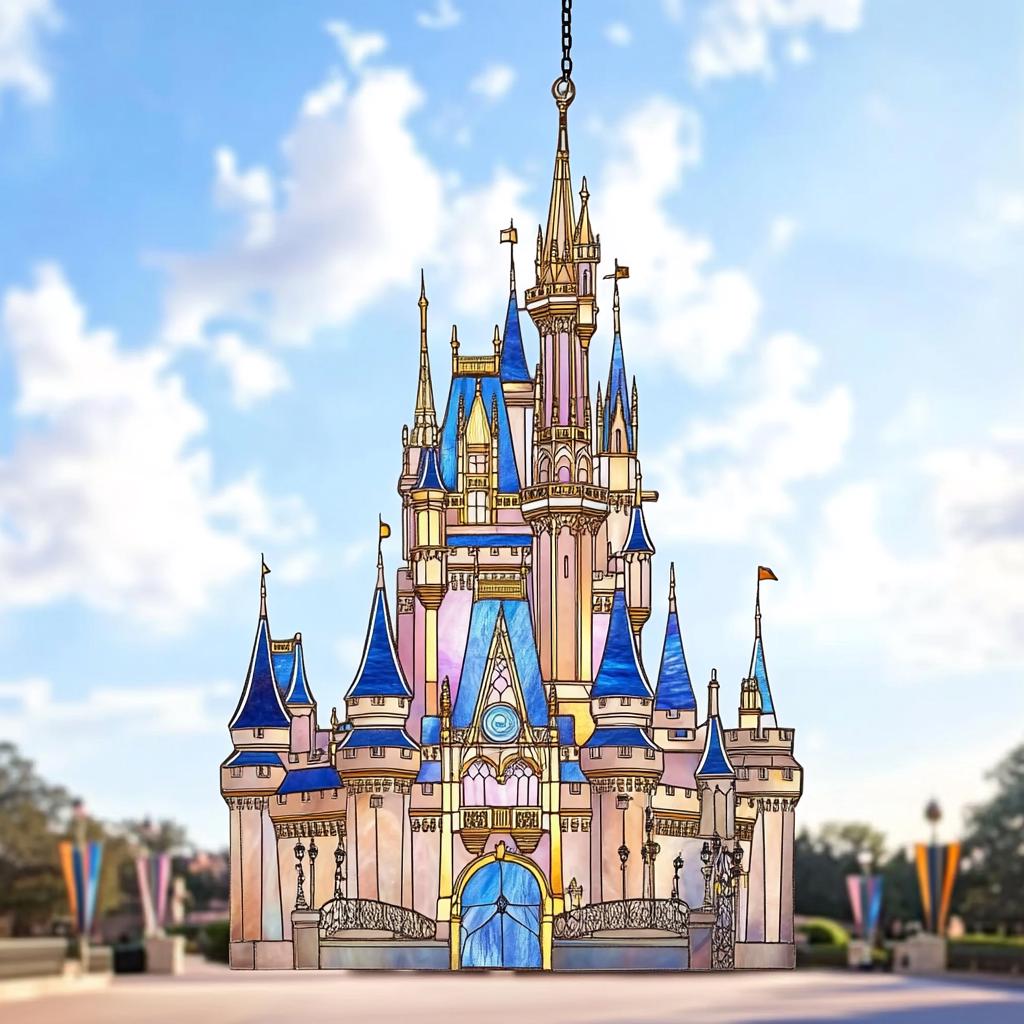 Disneyland Castle Suncatcher, Vintage Disney Window Decor - Etsy