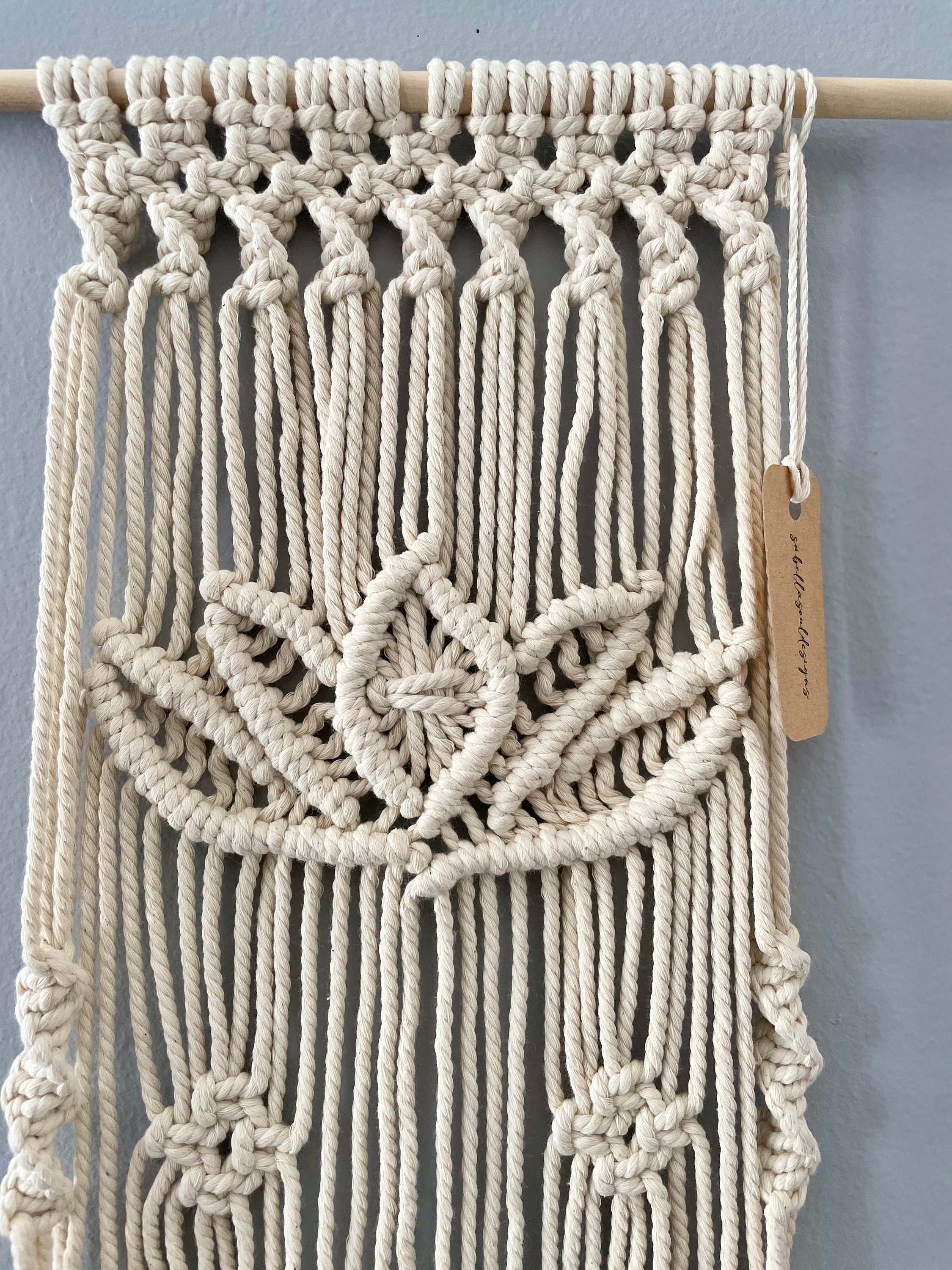 Lotus Flower Macramé Wall Hanging - Etsy