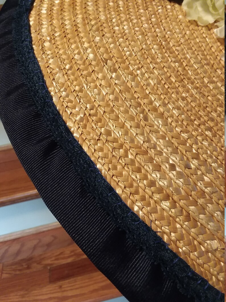 Custom Authentic Straw Colonial Style Bergere Hat - Etsy