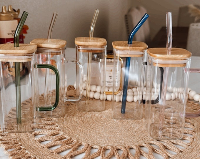 Aesthetic Glass Cups Colored Glass Cup Colored Glass Mugs - Etsy
