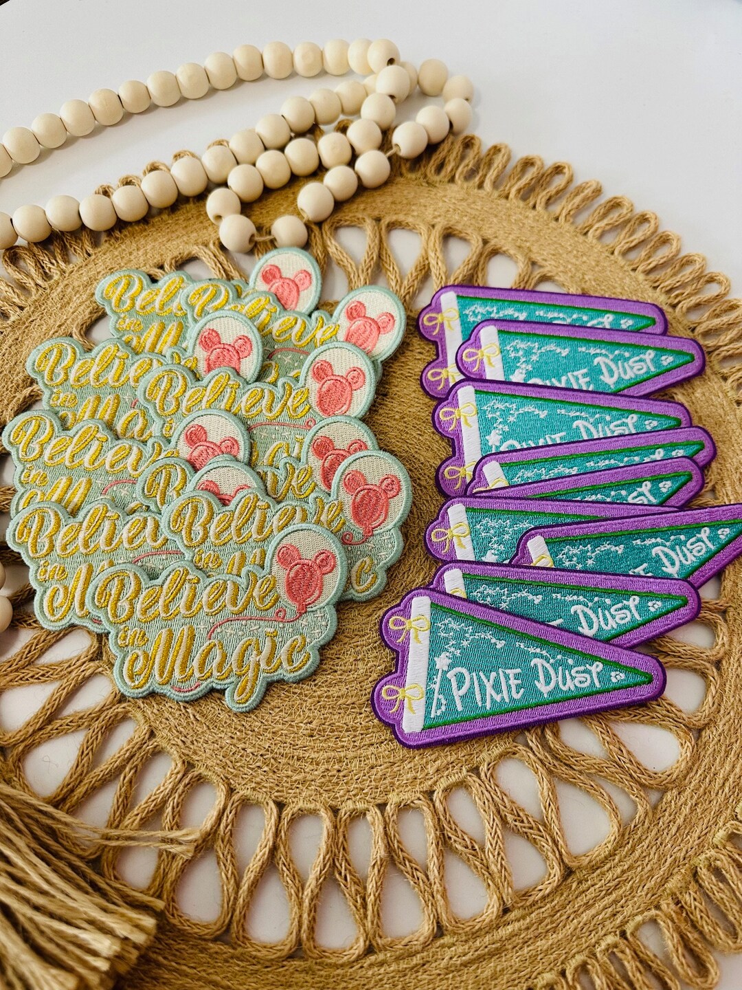 Disney Iron on Patches Disneyland Patches Pixie Dust Patches Disney ...